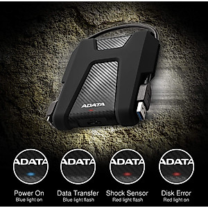 ADATA 2TB HD680 External USB 3.1 Hard Drive - Black