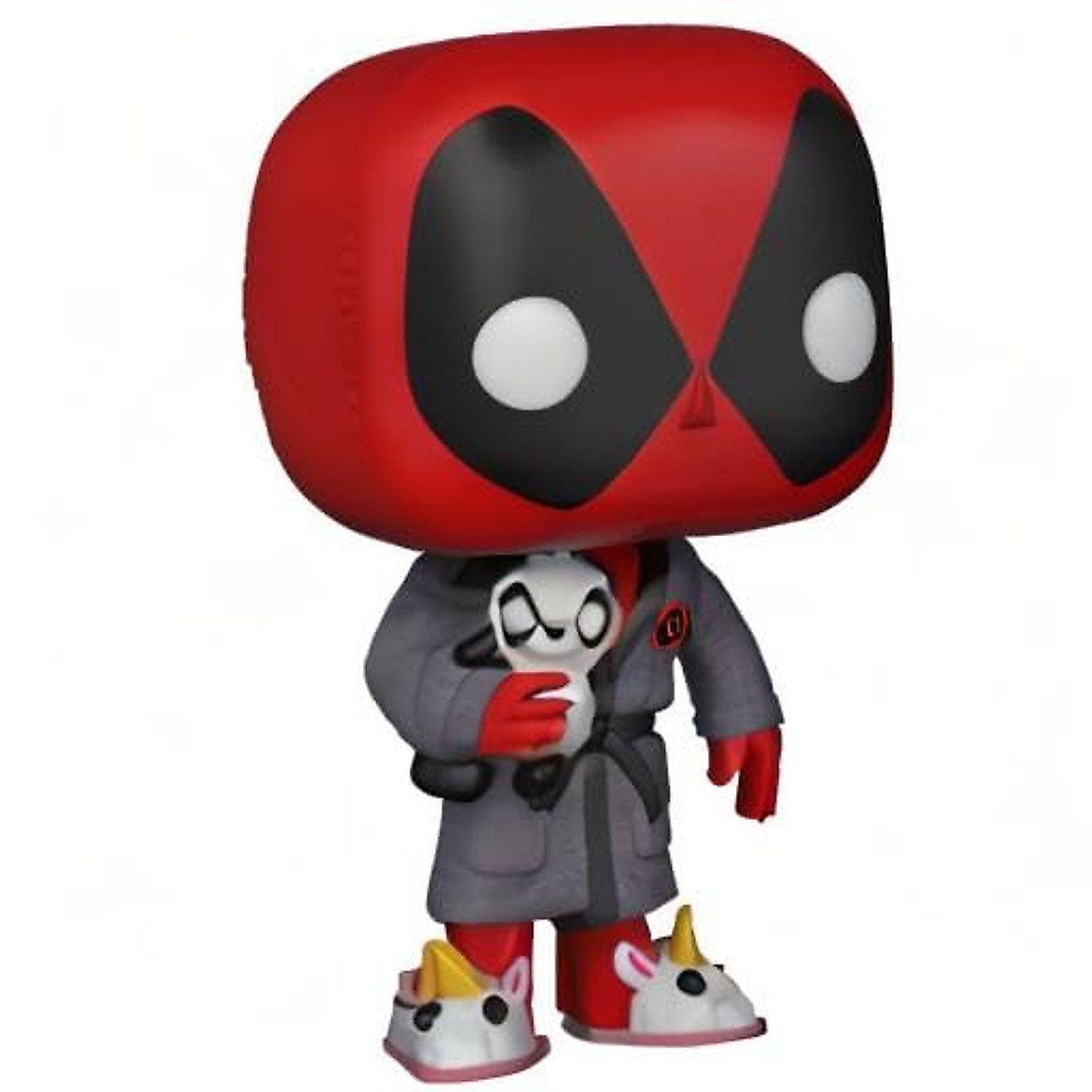 POP Marvel: Deadpool Parody - Bedtime Deadpool in Robe Funko Vinyl Figure (Bundled with Compatible Box Protector Case), Multicolor, 3.75 inches