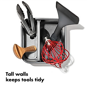 OXO Good Grips Adjustable Stainless Steel Organizer, Small Utensil Holder