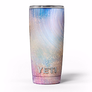 Design Skinz The Swirling Tie-Dye Scratched Surface - Skin Decal Vinyl Wrap Kit Compatible with The Yeti Rambler Cooler Tumbler Cups