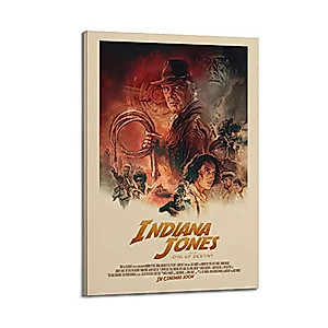 Movie Indiana Jones Poster and The Dial of Destiny Movie Poster (16"x24"UnFramed)