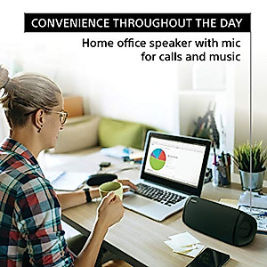 Sony SRS-XB43 EXTRA BASS Wireless Bluetooth Powerful Portable Speaker, IP67 Waterproof & Durable for Home, Outdoor, and Travel, 24 Hour Battery, Party Lights, USB Type-C, and Speakerphone, Black