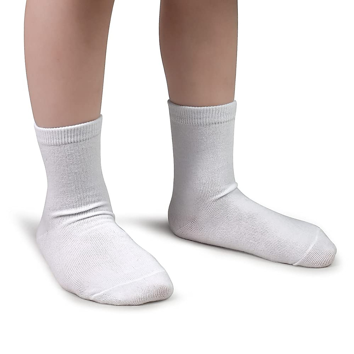 GENTABY Kids Socks,Crew Socks Newborn/Toddler for Children Boys Girls Cozy Athletic Socks, 24pairs，4T-7T