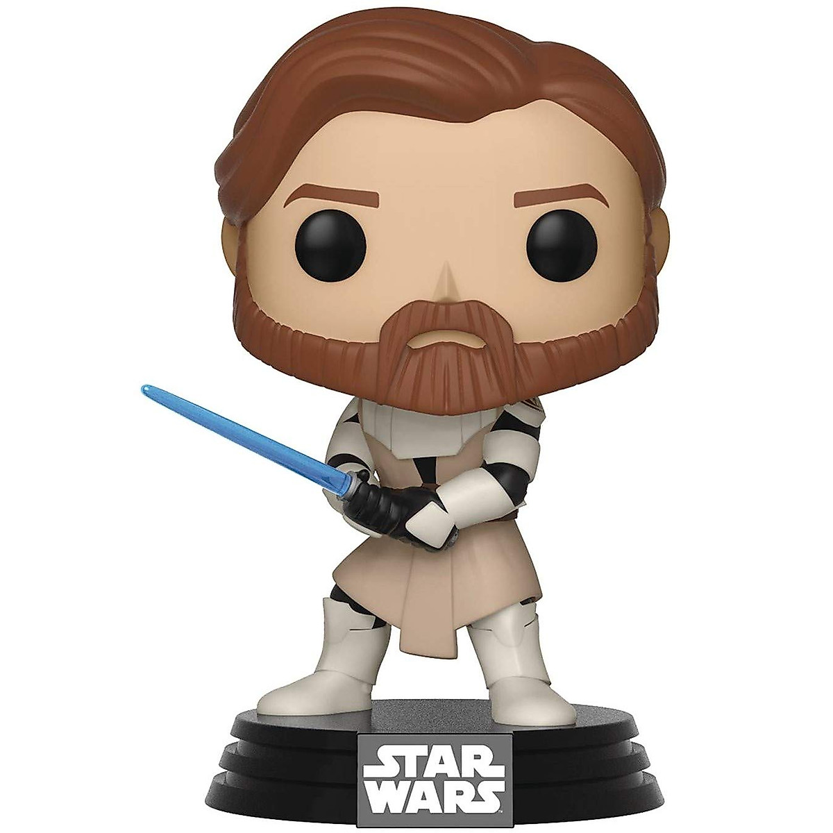 STAR WARS: Clone Wars - OBI Wan Kenobi Funko Pop! Vinyl Figure (Includes Compatible Pop Box Protector Case)