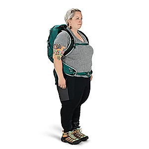 Osprey Tempest 20L Women's Hiking Backpack with Hipbelt, Jasper Green, WM/L, Extended Fit