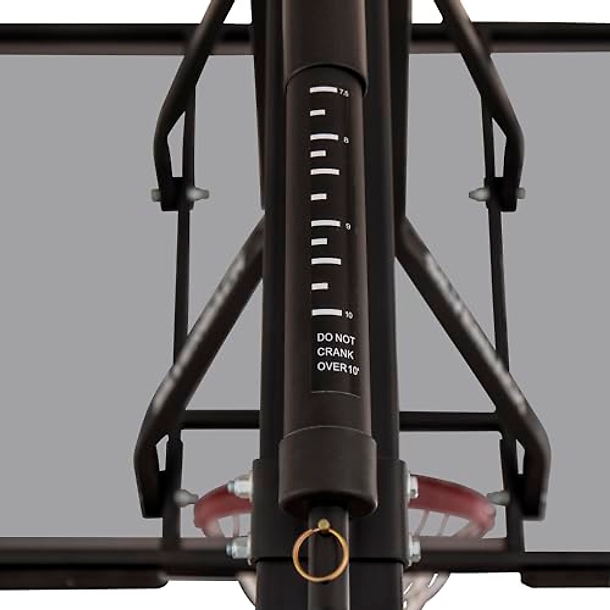 Silverback Ghost Basketball Goal with 60-Inch Tinted Tempered Glass Backboard