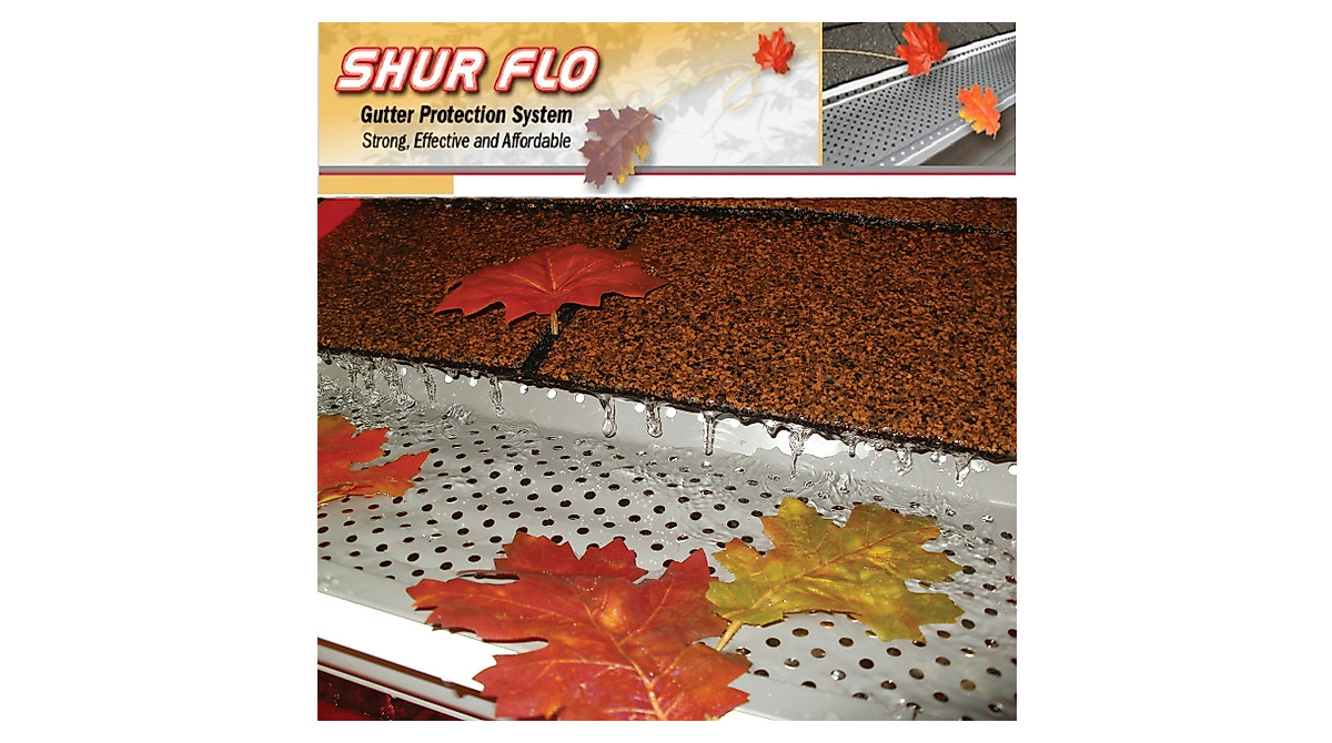 Shur Flo 200ft X Leaf Guard for 5" K-Style Gutters - White Aluminum