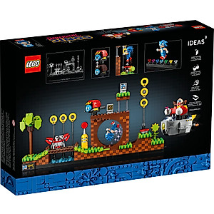 LEGO Ideas Sonic The Hedgehog – Green Hill Zone 21331 Collectible Set, Nostalgic 90's Gift Idea for Adults with Dr. Eggman Figure and Eggmobile