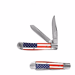 Wild Turkey Handmade Gentleman's Trapper Design Folding Pocket Collectors Knife EDC Slim Sleek Design (USA)