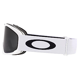 Oakley O Frame L 2.0 Snow Goggles Matte White with Dark Grey Lens