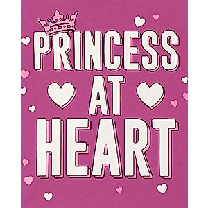 The Children's Place girls The Children's Place Long Sleeve Graphic T- 2-pack Shirt, Princess, Small US