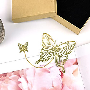 Metal Butterfly Bookmark for Teachers, Women, Book Marks Mothers Day, Christmas, Valentine's Day Gifts for Women, Girls, Readers, Book Lovers