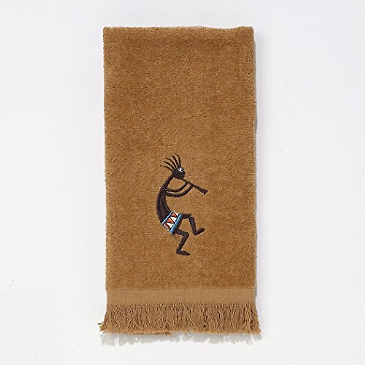 Avanti Linens Kokopelli Fingertip Towel, Nutmeg