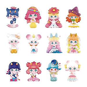 POP MART Zoe Flower Whispering Zodiac Series 3PC Exclusive Action Figure Box Toy Bulk Box Popular Collectible Art Toy Cute Figure Creative Gift, for Christmas Birthday Party Holiday