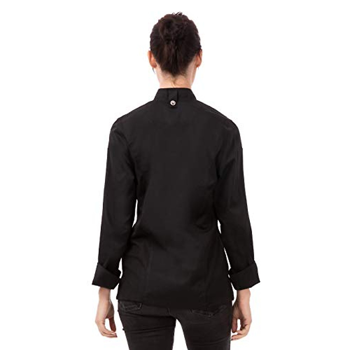 Chef Works Women's Hartford Chef Coat, Black, Medium