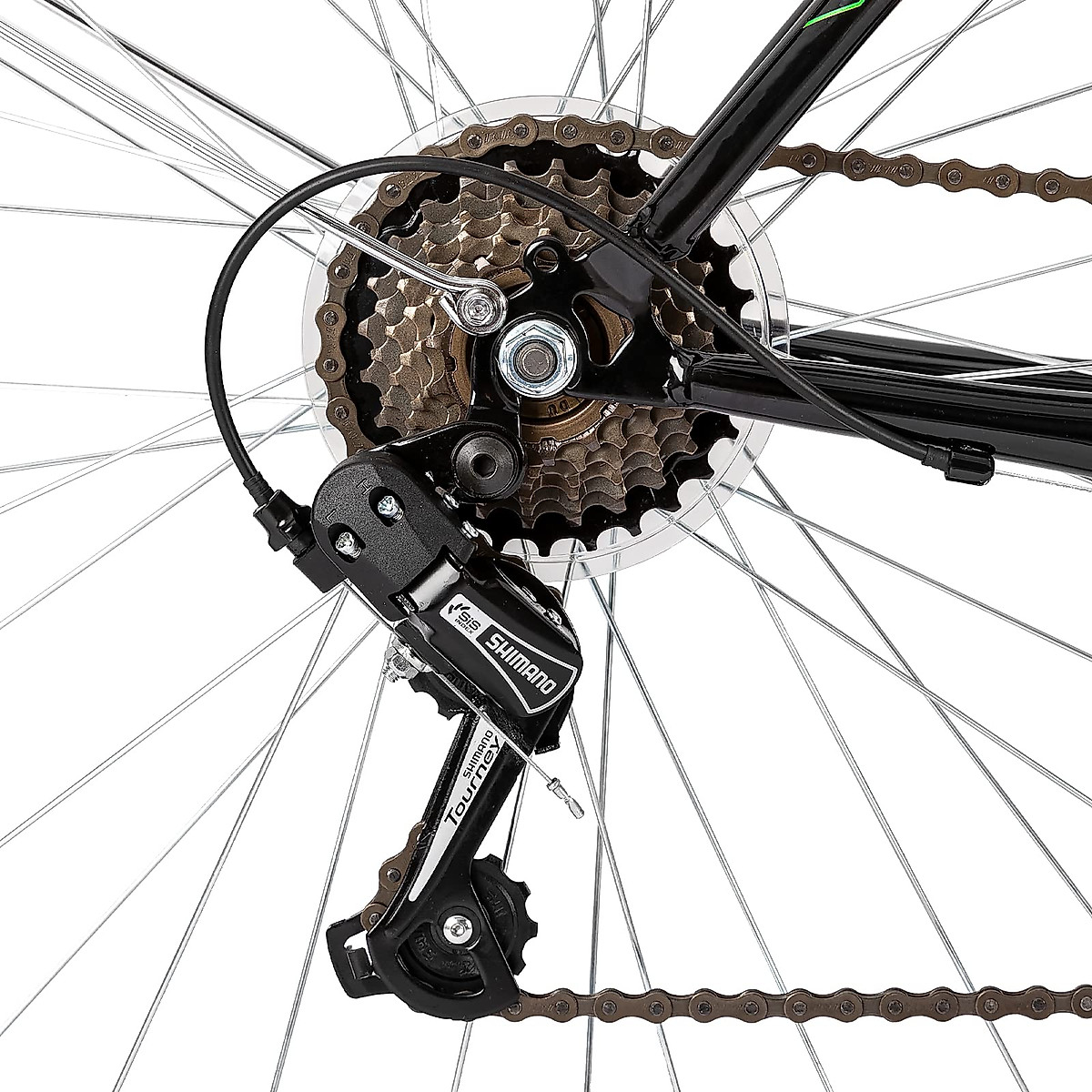 HH HILAND 700C Hybrid Bike, Step-Through or Step-Over Frame Commuter City Bike, 7 speeds Cruiser Bicycle for Men Women