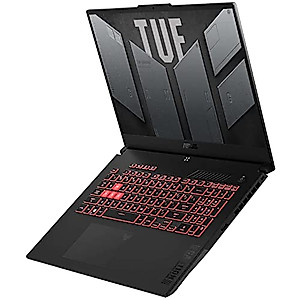 XOTICPC ASUS 2023 TUF Gaming A17 FA707NU Gaming Laptop (AMD Ryzen 7 7735HS, RTX 4050 6GB, 64GB DDR5, 2TB 990 PRO NVMe SSD, 17.3" 144Hz FHD, Windows 11 Home) Gamer Notebook Computer
