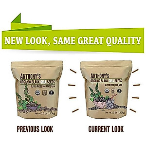 Anthony's Organic Chia Seed, 2.5 lb, Gluten Free, Vegan, Keto Friendly
