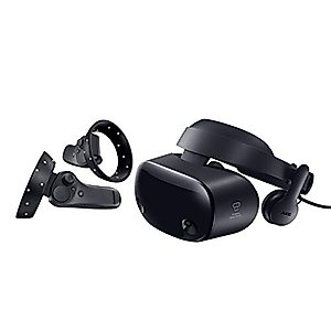 SAMSUNG HMD Odyssey+ Windows Mixed Reality Headset with 2 Wireless Controllers 3.5" Black (XE800ZBA-HC1US)