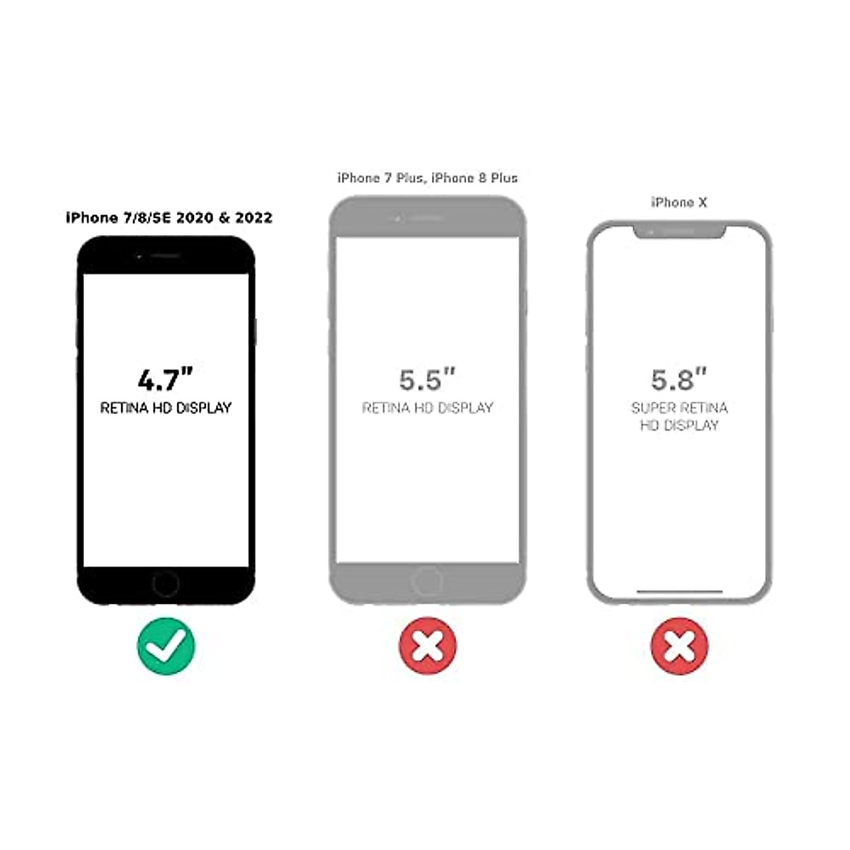 OtterBox Symmetry Series Case for iPhone SE 3rd Gen (2022), iPhone SE 2nd Gen (2020), iPhone 8/7 (NOT Plus) Non-Retail Packaging (Muted Waters)