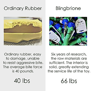 Blingbrione Dog Chew Toys for Large Breed Aggressive Chewers, Puppy Durable Rose Rubber Teething Toys for Small/Medium Dog, Tough Toys for Training and Cleaning, Interactive Dog Valentine's Day Gift