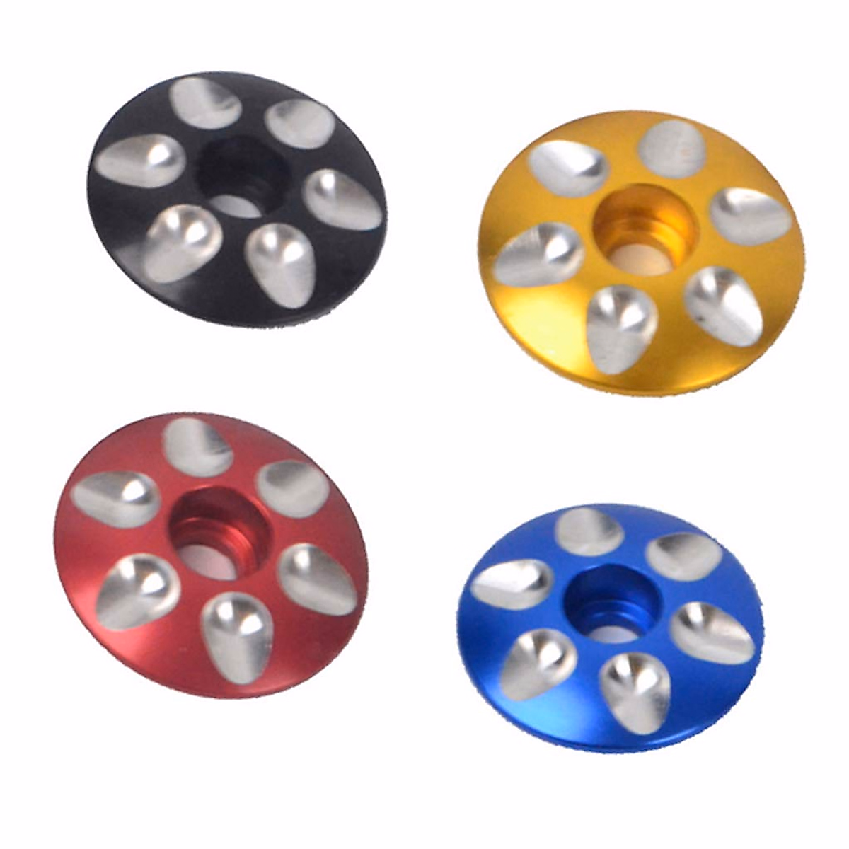 DYNWAVE 1 Pair Universal Stem Headset Covers Mountain Road Bike Fixed Gear 1/8 inch (28.6mm) - Light Weight and Durability, Black