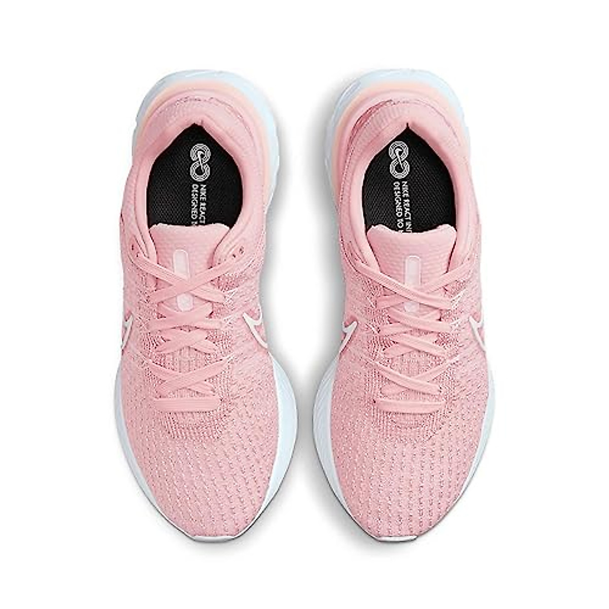 Nike Womens React Infinity Run FK 3 Running Trainers DD3024 Sneakers Shoes (UK 4.5 US 7 EU 38, Pink Glaze White Pink Foam 600)