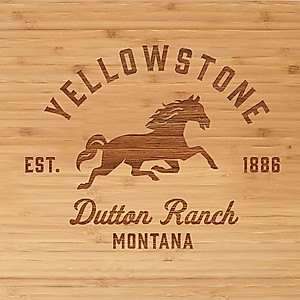 Yellowstone Dutton Ranch Montana Laser Engraved Cutting Board