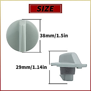 2 Pcs WP12X10002 Air Conditioner Control Knob Replacement Part - Compatible with Some GE Room Window Air Conditioner Replaces for WP12X10002