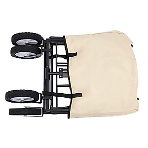 Folding Wagon Cart, Large Capacity Collapsible Utility Camping Cart, Collapsible Folding Outdoor Utility Wagon
