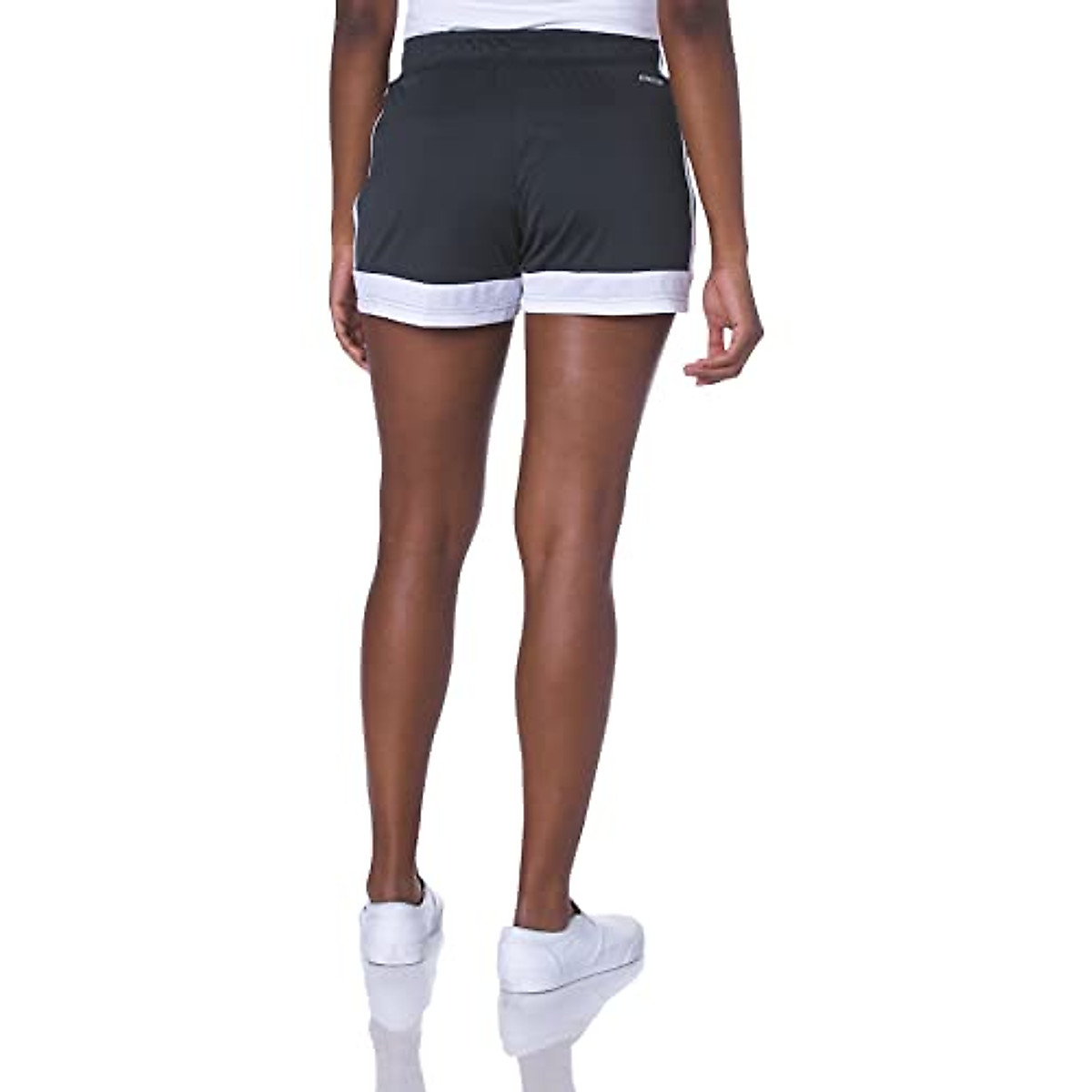 adidas Women's Tastigo 19 Shorts, Dark Heather Solid Grey/White, Large