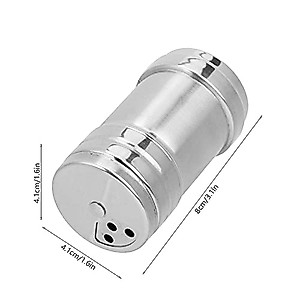 Stainless Steel Salt and Pepper Shakers - Spice Dispenser for Seasonings, Kitchen Gadget with Adjustable Pour Holes (samll)