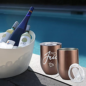 XccMe 12oz Wine Tumbler Replacement Lids,Inner Diameter 2.8'' X 2.8'',2 Pack Spill Proof Splash Resistant Silicone Sliding Covers,Straw Friendly, BPA Free