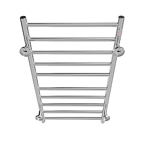 Towel Warmer Rack, 10 Bars Wall Mounting Towel Warmers for Bathroom, Aluminum Heated Towel Rack Towel Heater Plug-in Heated Towel Rack Silver 20.90in