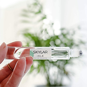 Isle Rollie Perfume By Skylar - Travel Size - Layerable Fragrance - Paraben Free, Vegan, Cruelty Free, Phthalate Free - Beachy and Fresh Scent - Notes Of Bergamot, Sandalwood (10mL / 0.33 fl oz)