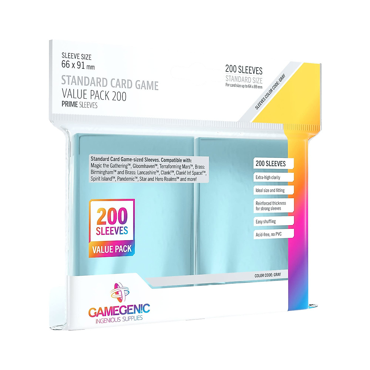 Gamegenic Value Pack Standard Sleeves (200)