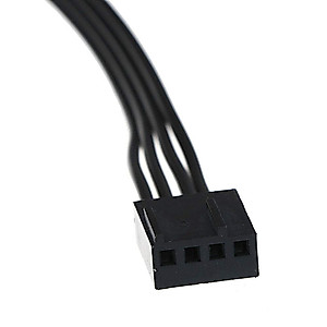 Maxmoral 5PCS PWN Plastic Shell Computer Case Cooling Fan Female Plug Interface 4-pin PC Fan Connector Kit