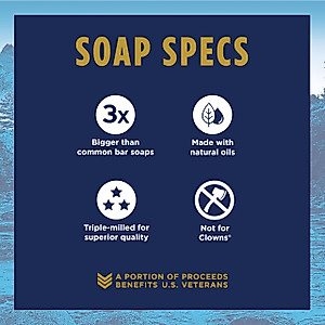 Duke Cannon Supply Co. Big Ass Brick of Bar Soap - Superior Grade, Large Men's Soap Made with Busch, All Skin Types, Masculine Sandalwood Scent, 10 oz.