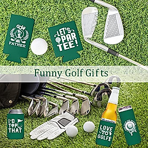 Funny Golf Can Cooler - Pop Nordic 12 Pack Golf Can Sleeve for Beer, Reusable Neoprene Beer Cozy Bulk for Golf Game Party Supplies, Great Golf Gifts for Men