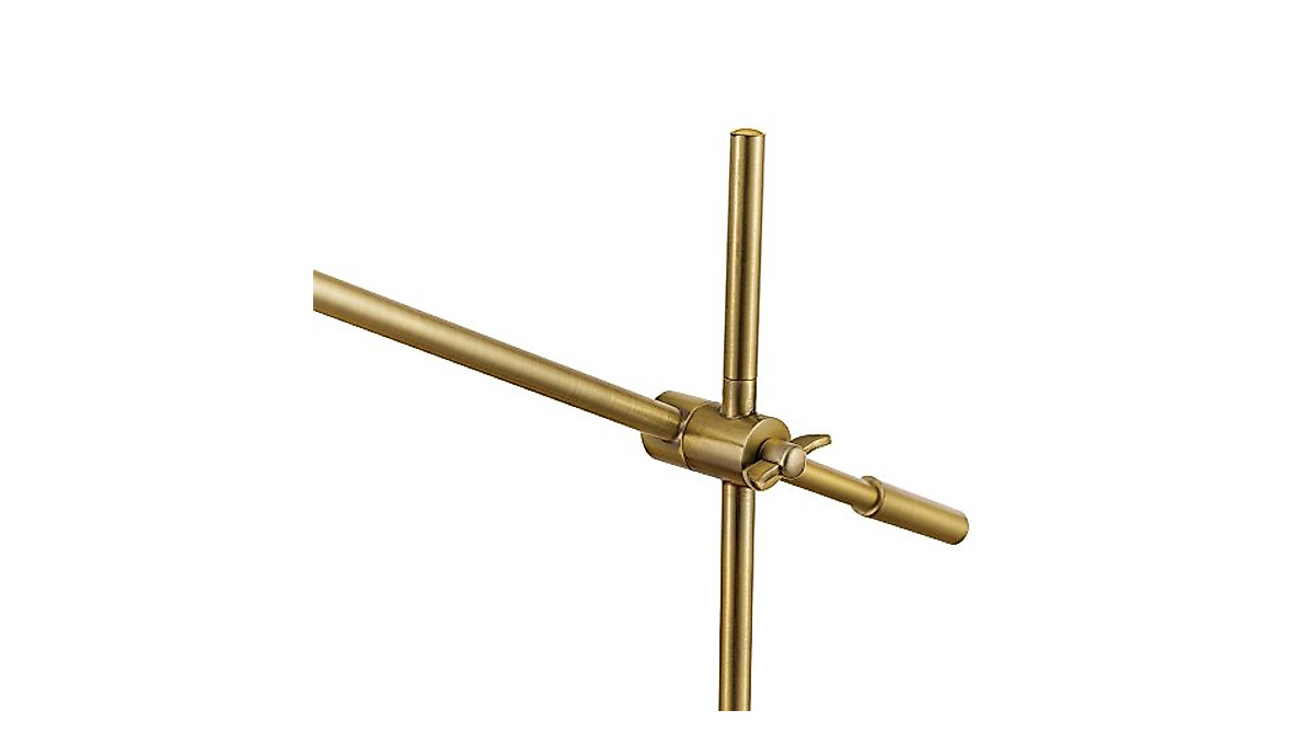 Globe Electric Pratt 20" Desk Lamp - Modern Matte Brass Style
