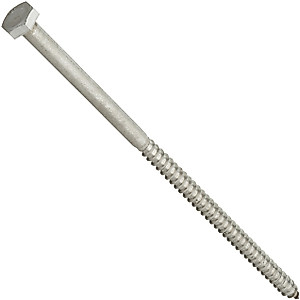 The Hillman Group 964591 1/4 x 6-Inch Stainless Steel Hex Lag Screw, 10-Pack