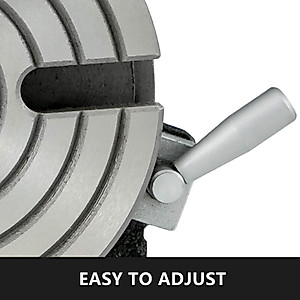 BestEquip Rotary Table 6inch(150mm) Horizontal Vertical Milling Table 2/5inch(10mm) 4-Slot Milling Rotary Table MT-2 Rotary Table for Milling with Indexing Plate Set for Precision Milling Drilling