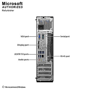 Lenovo ThinkCentre M900 Small Form Factor PC, Intel Quad Core i5-6500 up to 3.6GHz, 16G DDR4, 1T SSD, WiFi, BT 4.0, DVD, Windows 10 64-Multi-Language Support English/Spanish/French (Renewed)