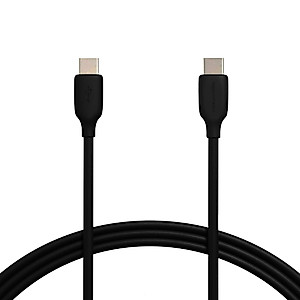 Amazon Basics 2-Pack USB-C to USB-C 2.0 Fast Charging Cable, 480Mbps Transfer Speed, USB-IF Certified, 6 Foot, Black