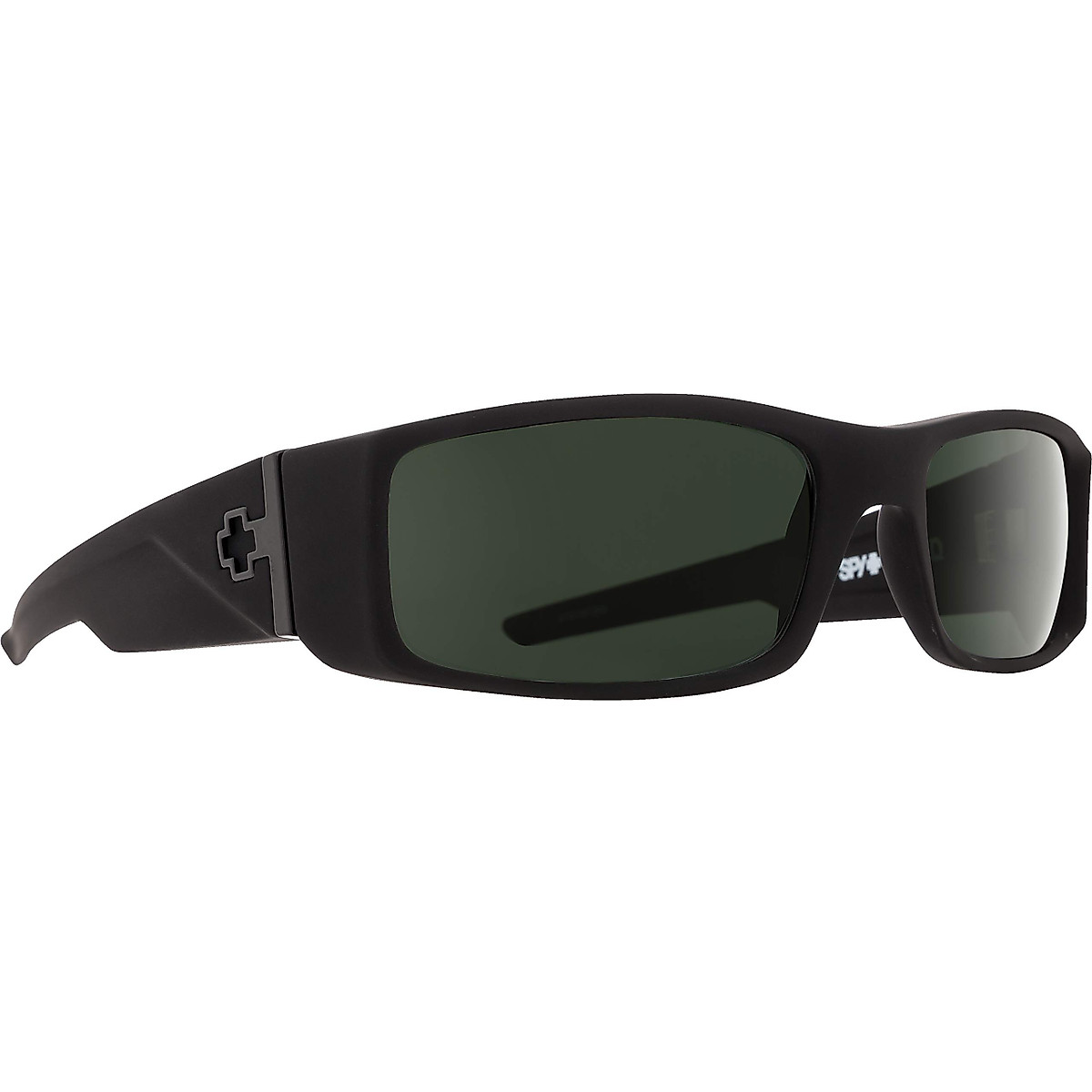 Spy Optic Hielo 670375973863 Sunglasses, 56 mm (Soft Matte Black/Happy Gray/Green)