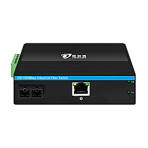 OLYCOM Industrial Grade Fast Ethernet Media Converter SC Fiber 20km, DIN-Rail Mounting Hardened Switch,High Temperature -40°～ 75°C (-40°～ 167°F)