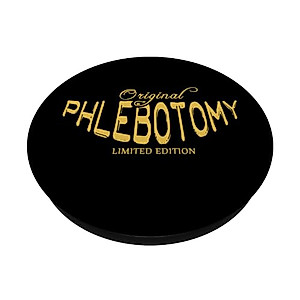 Phlebotomy Funny Job Title Worker Funny Phlebotomy PopSockets Standard PopGrip