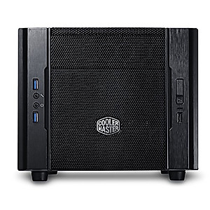 Cooler Master RC-130-KKN1 Elite 130 - Mini-ITX Computer Case with Mesh Front Panel and Water Cooling Support