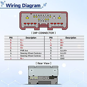 Bingfu Wiring Harness for Select 01-19 Mazda Fiat Vehicle Models Aftermarket Car Stereo Radio Wire Harnesses XC31