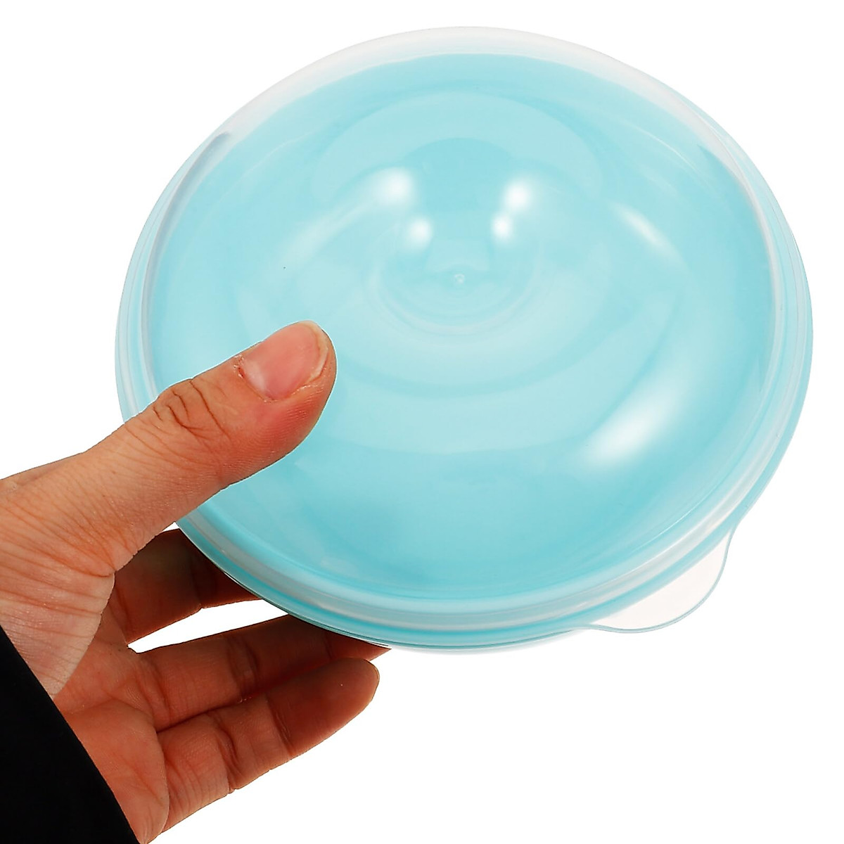 ABOOFAN 3pcs Bagel Fresh Holder Container Sandwich Containers Round Donut Keeper Holder Fresh Saver Muffin Bread Fruit Storage Box Food Container for Fridge Take Out Box